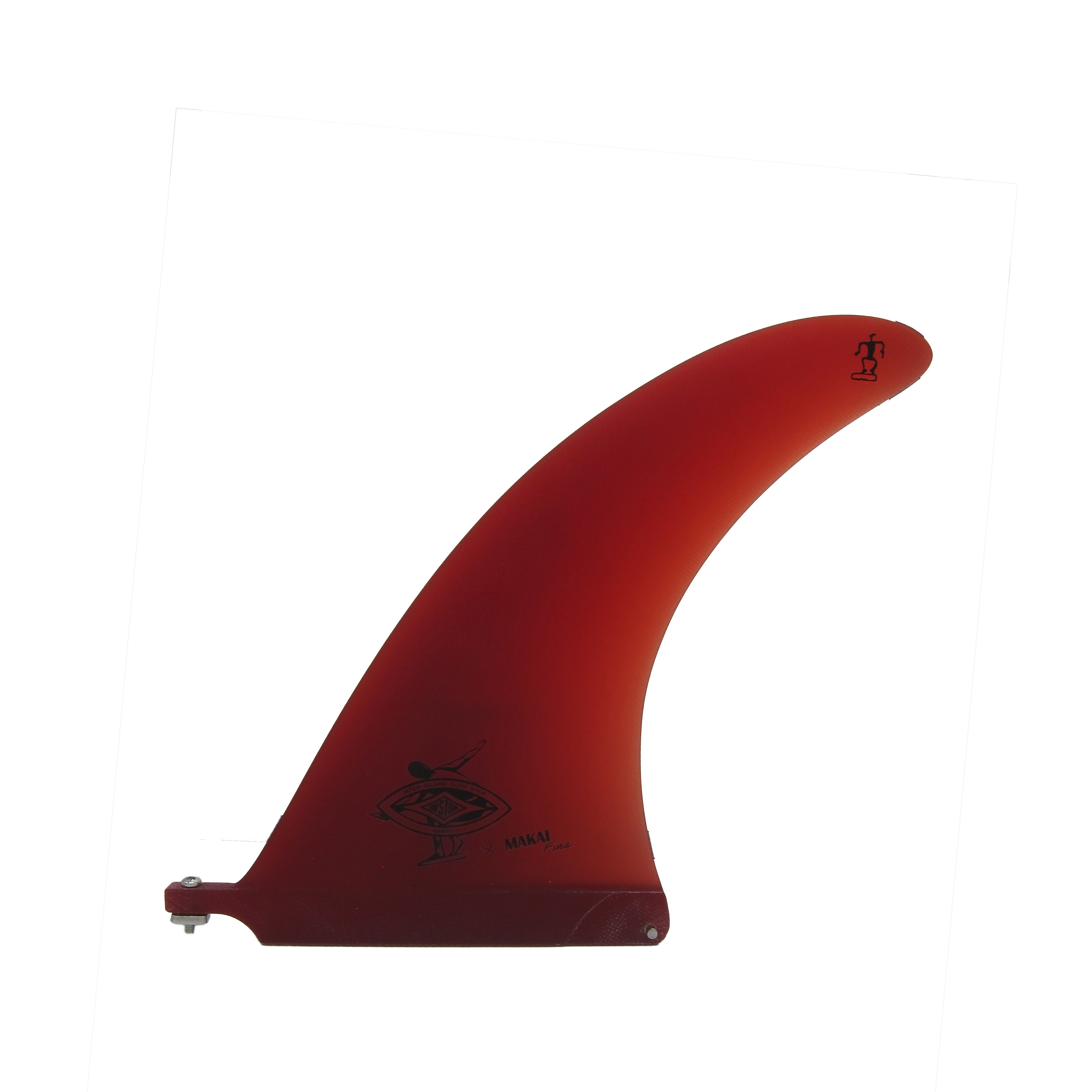 Single Fin The Lango 7.5" - Wine Red – Makai Fins