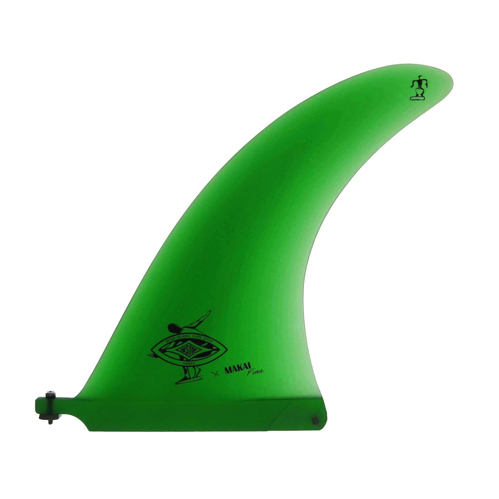 Single Fin The Lango 9" - Emerald Green – Makai Fins
